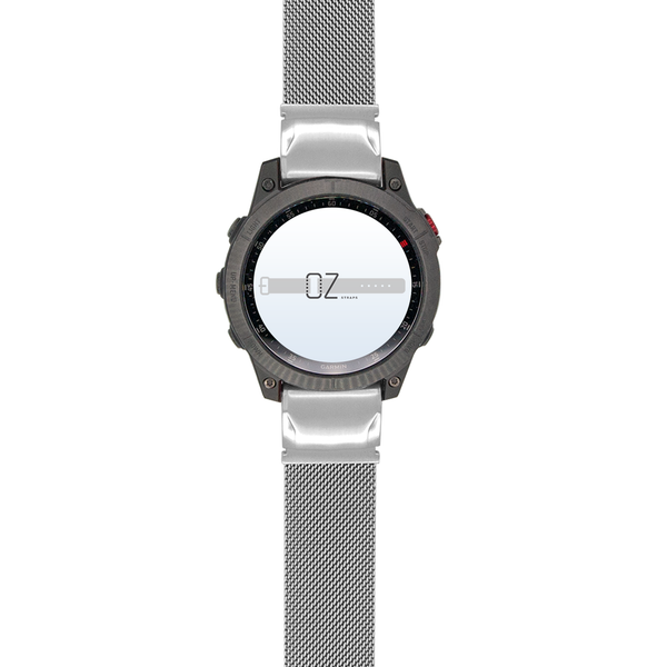 Silver Milanese Loop Garmin Fenix 6X / 7X / 8 (51MM) Band - OzStraps
